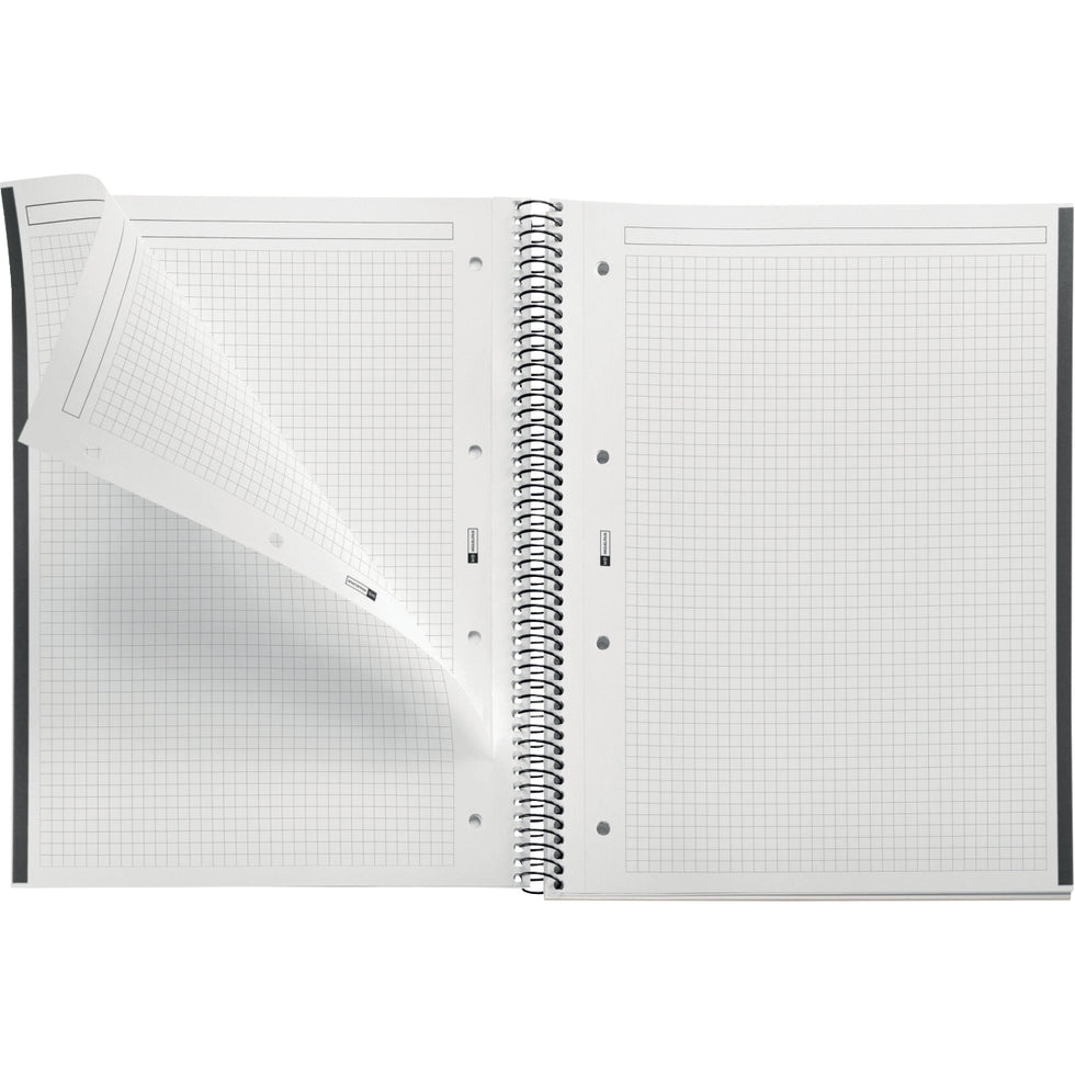 Cahier à spirale Notebook MIQUELRIUS, A4, 160 pages, 5x5, 90g, perforé ...