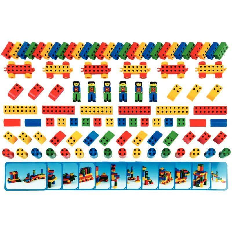 Set manético junior de 98 pièces + 12 fiches modèles formes et couleurs ...